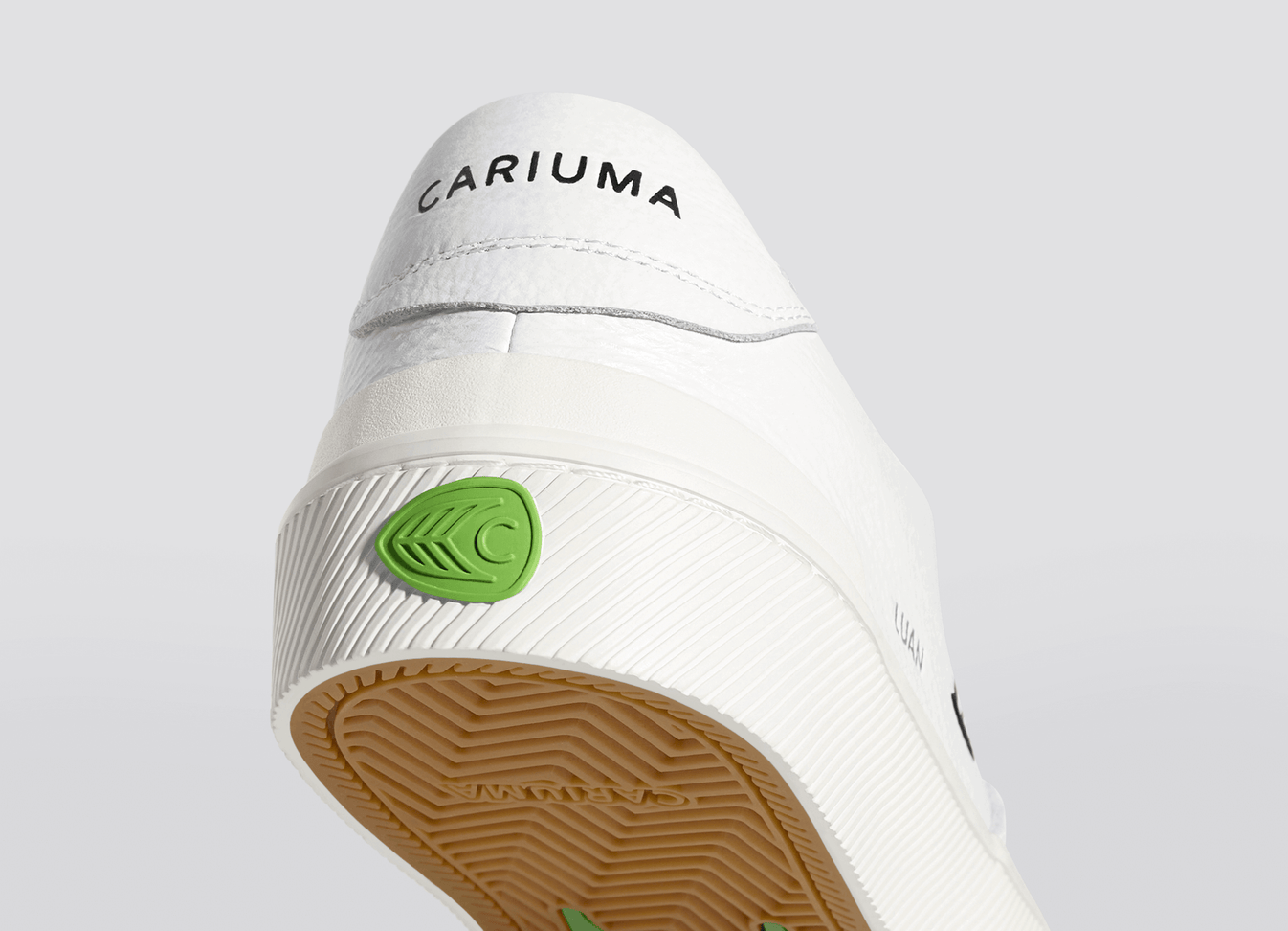 CARIUMA Men & Women LUAN PRO White Premium Leather Black Logo Sneaker ...